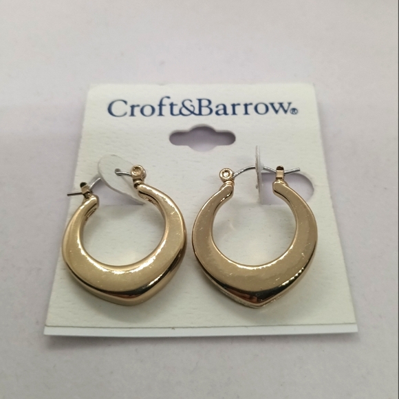 croft & barrow | Jewelry | Croft Barrow Gold Tone Earrings | Poshmark